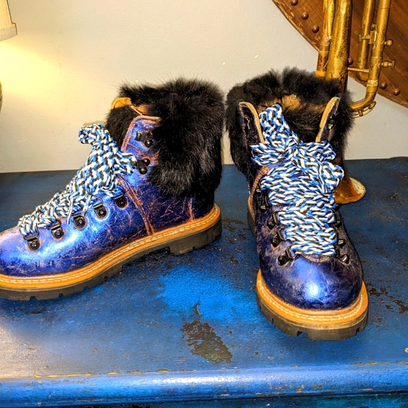 Shoes | Vintage Upcycled Hiking Boots | Poshmark